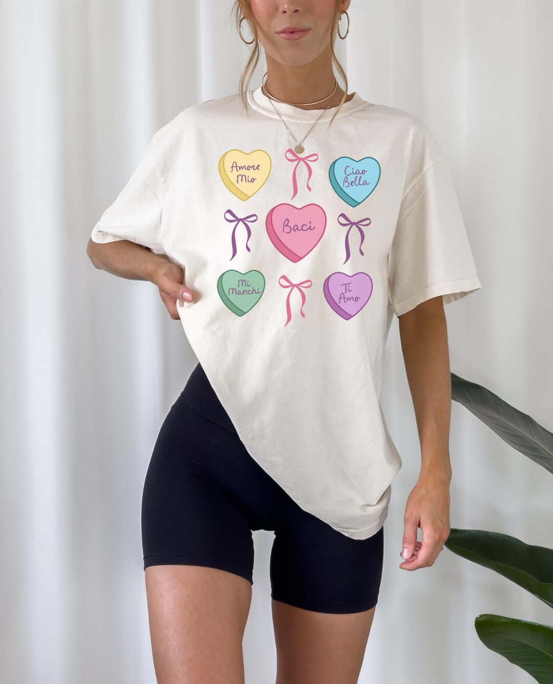 Italian Conversation Hearts Valentines Day Shirt Candy Hearts Italian ...