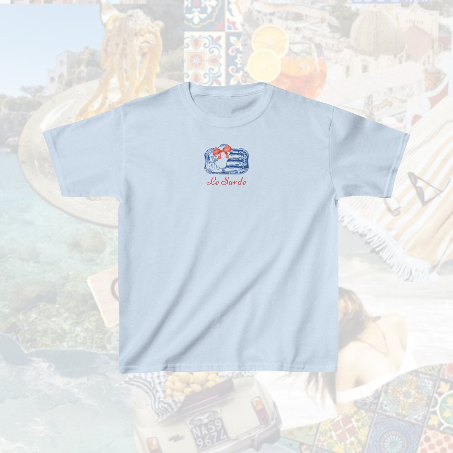 Sardines Trendy Shirt Baby Tee Tinned Fish Coastal Granddaughter Tomato ...