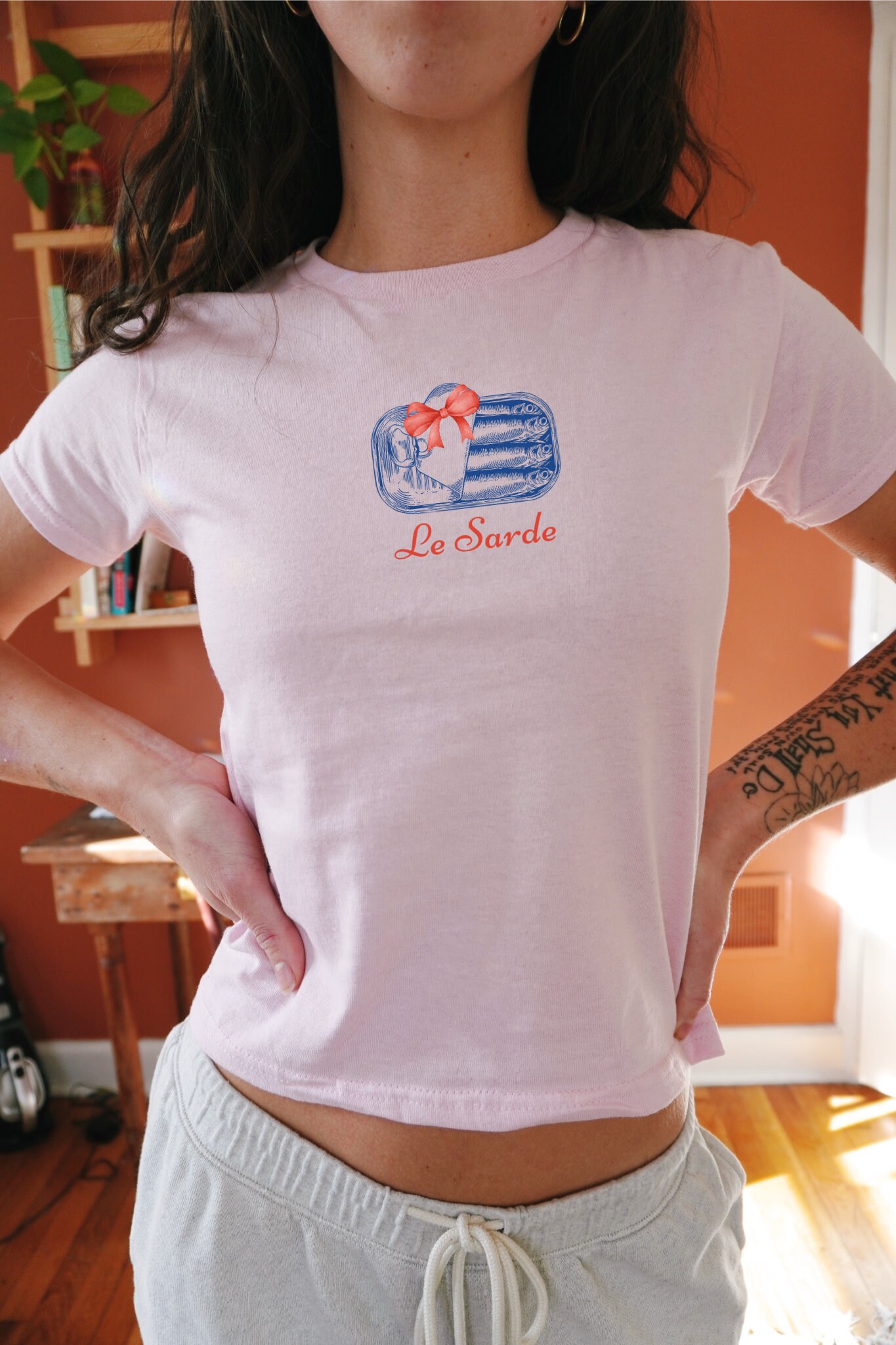 Sardines Trendy Shirt Baby Tee Tinned Fish Coastal Granddaughter Tomato ...