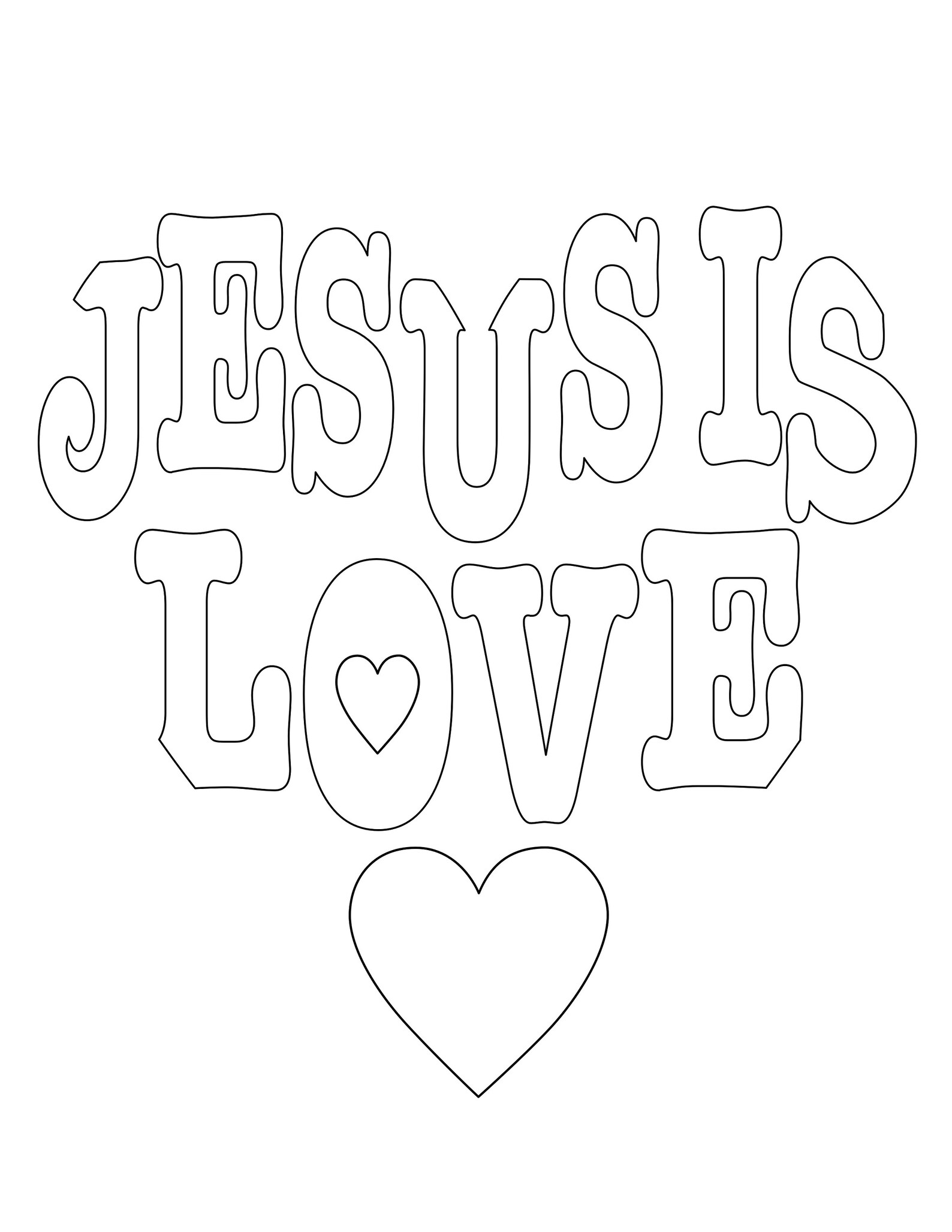 Best Seller - Coloring Page - Jesus is Love - Etsy