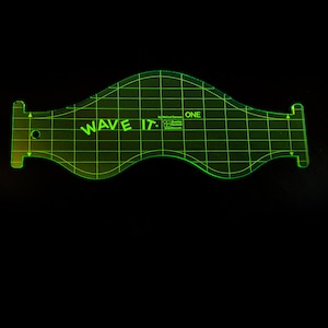 WAVE IT® ONE 1/4 Acrylic Ruler Template for Longarm - Etsy