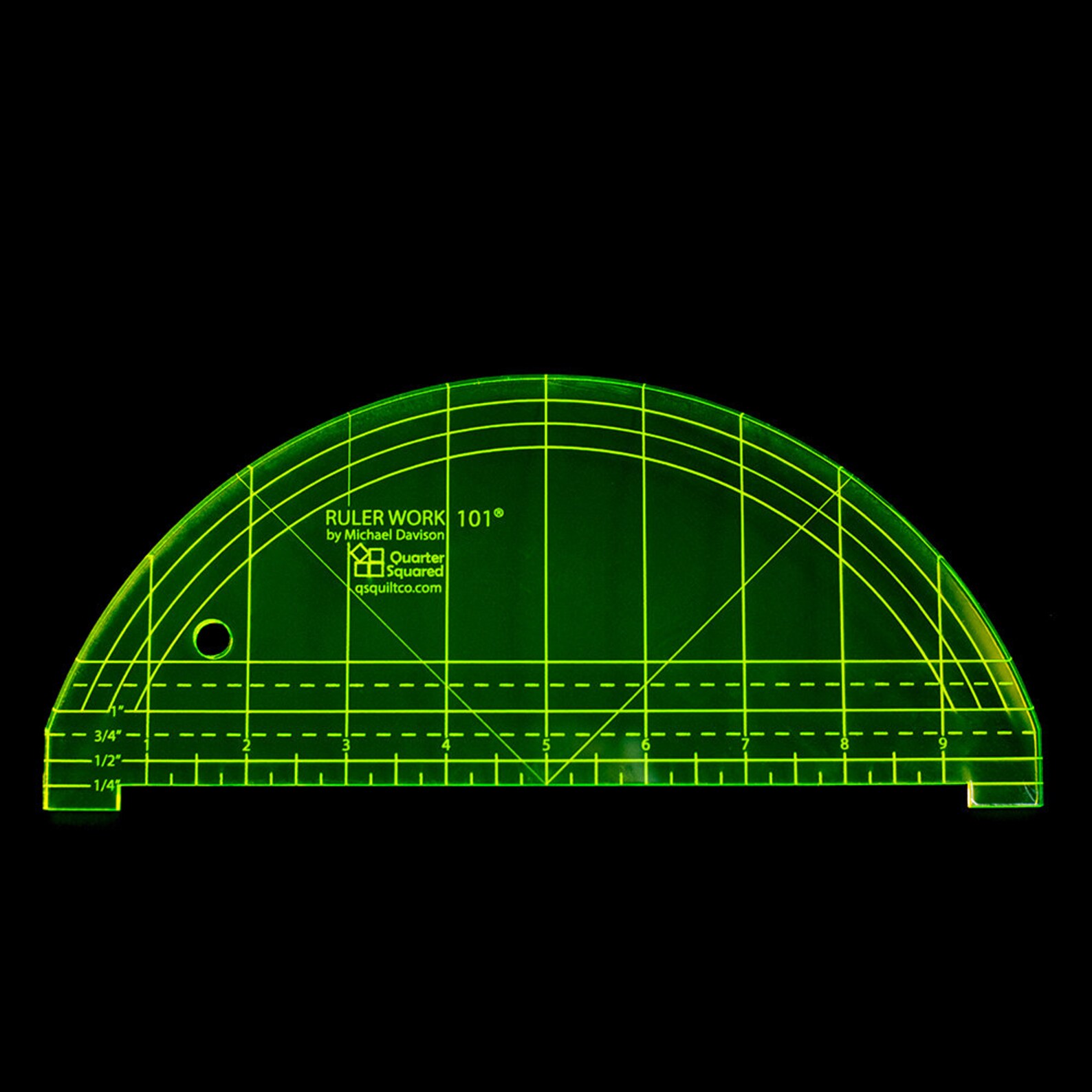 Ruler Work 101® 1/4 Acrylic Ruler Template for Longarm - Etsy