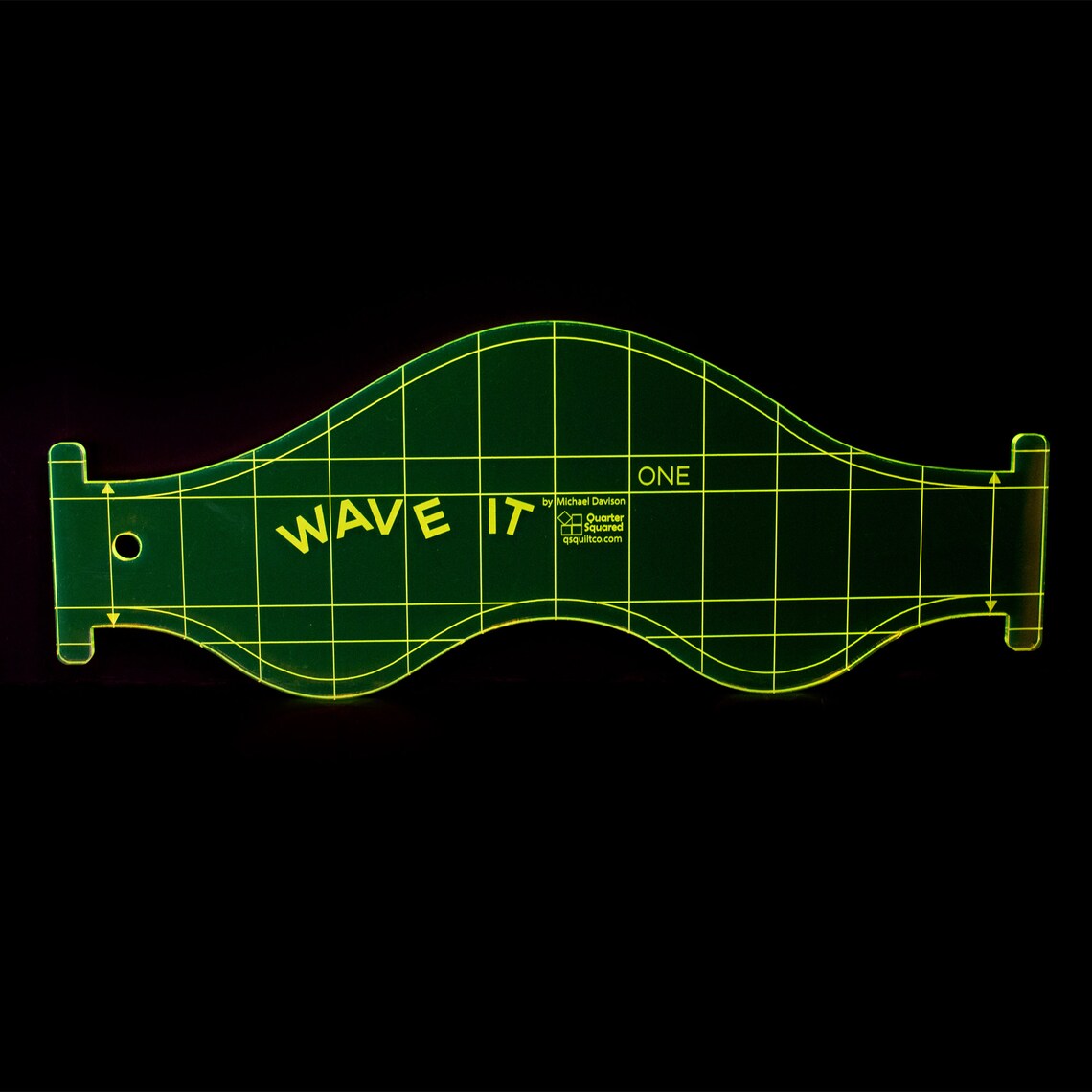 WAVE IT® ONE 1/4 Acrylic Ruler Template for Longarm | Etsy