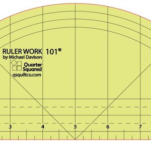 Ruler Work 101® 1/4" Acrylic Ruler Template for Longarm and Domestic ...