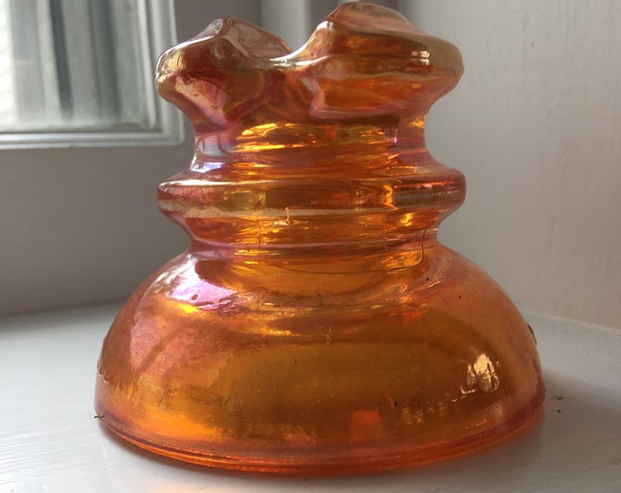 Vintage Orange Corning Pyrex Insulator, Made in USA, T.M. Rec U.S. off ...
