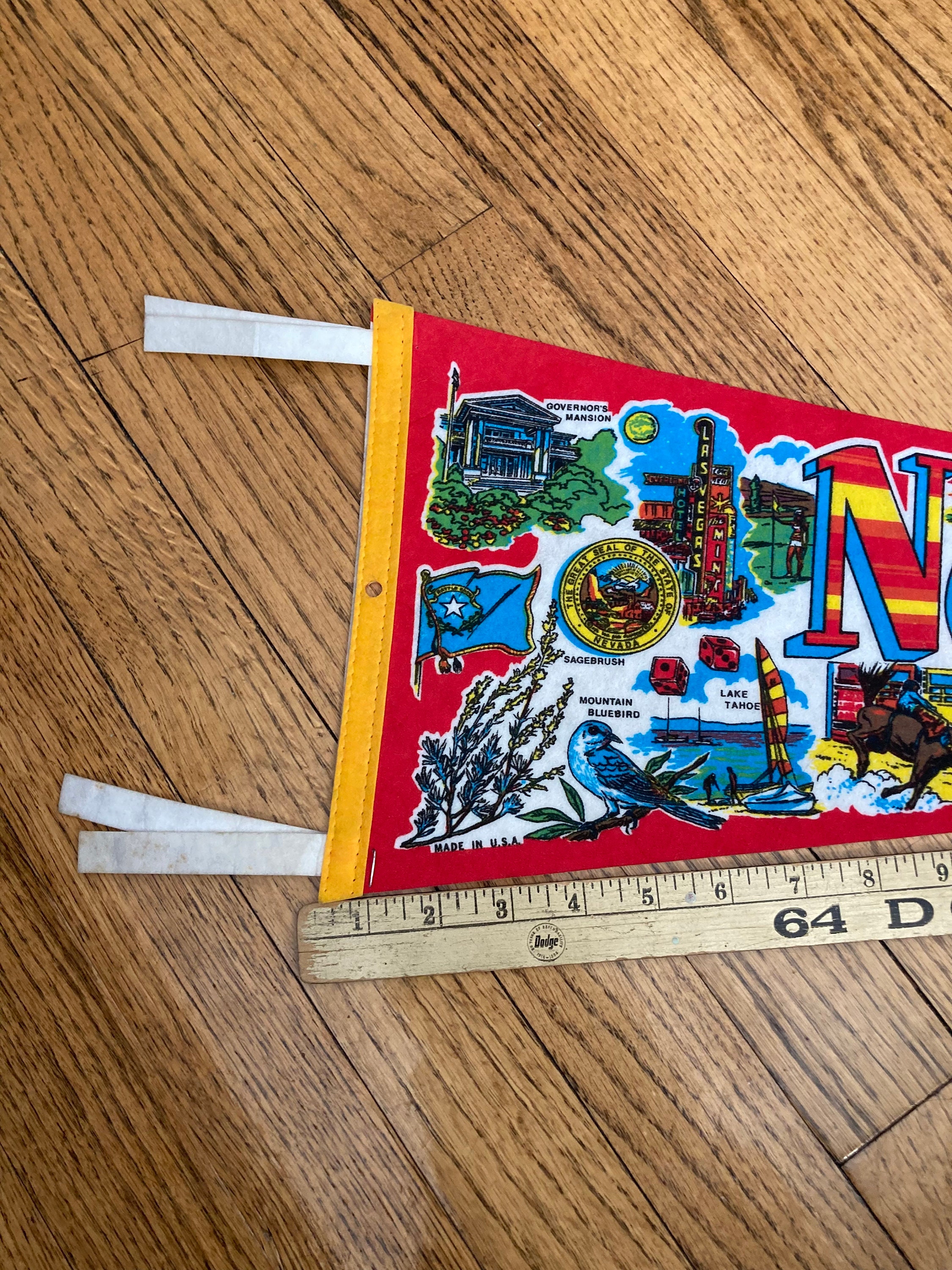 Vintage Nevada Pennant - Etsy