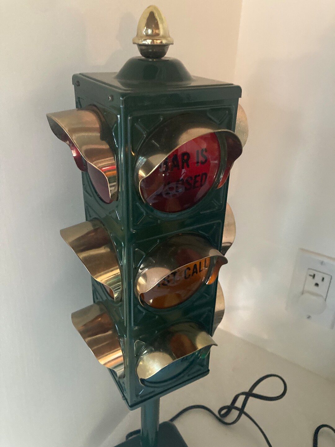 Vintage Bar Stoplight Lamp| Traffic Light Lamp| Bar Decor - Etsy