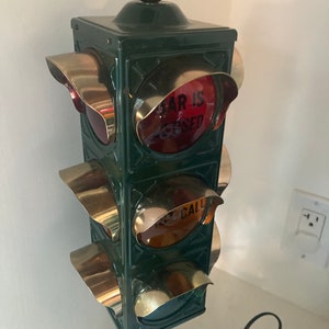 Vintage Bar Stoplight Lamp| Traffic Light Lamp| Bar Decor - Etsy
