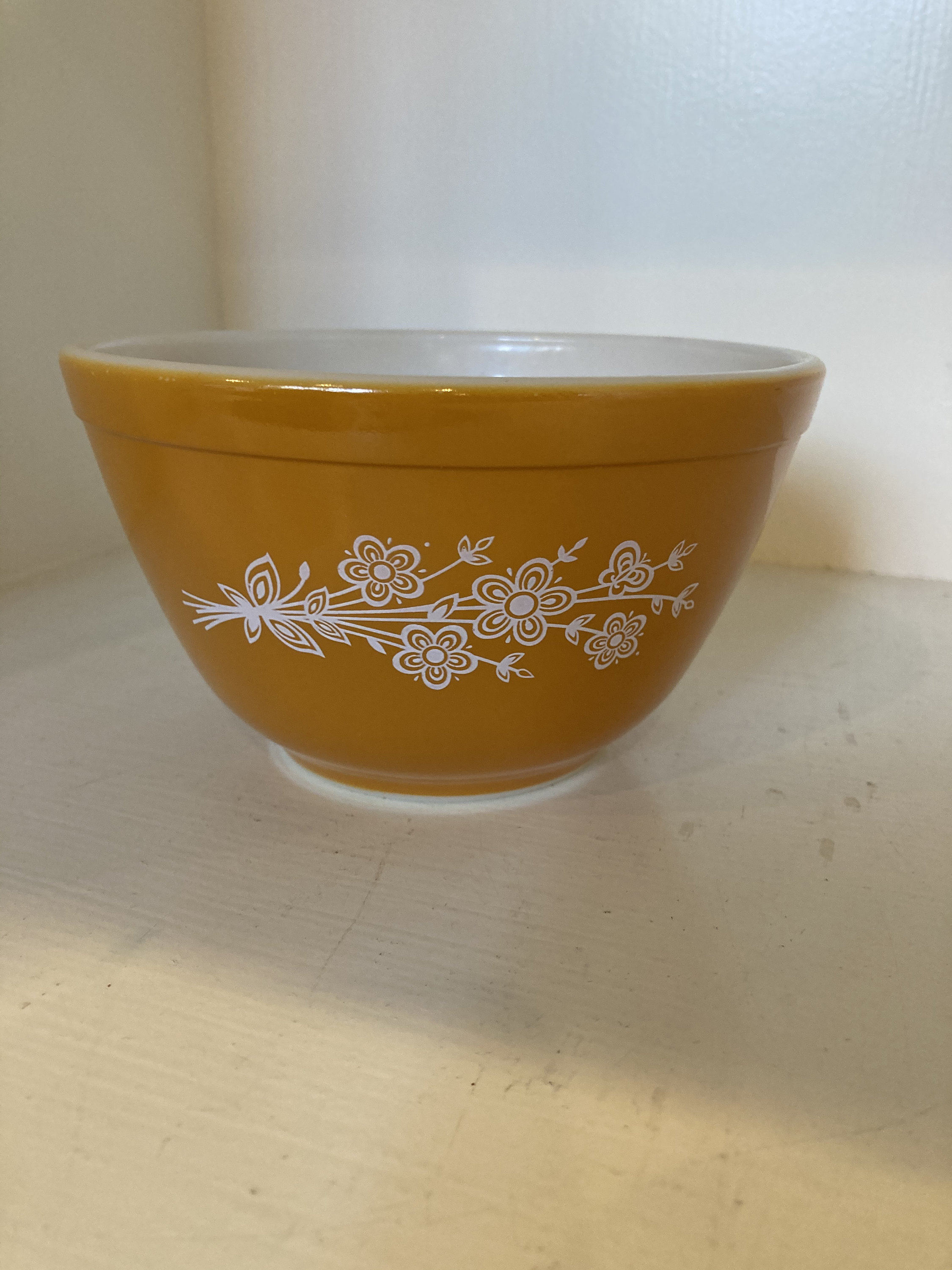 Vintage Pyrex butterfly gold nesting bowls set 3 1970 | Etsy