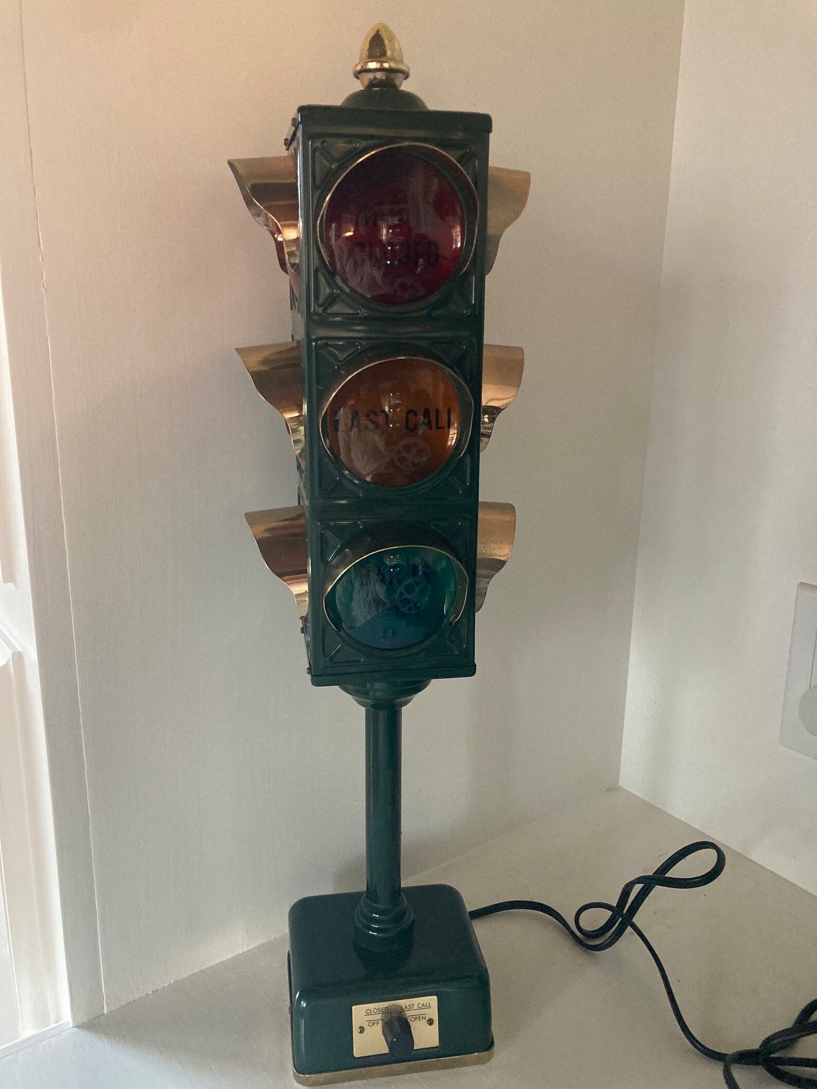 Vintage Bar Stoplight Lamp Traffic Light Lamp Bar Decor - Etsy