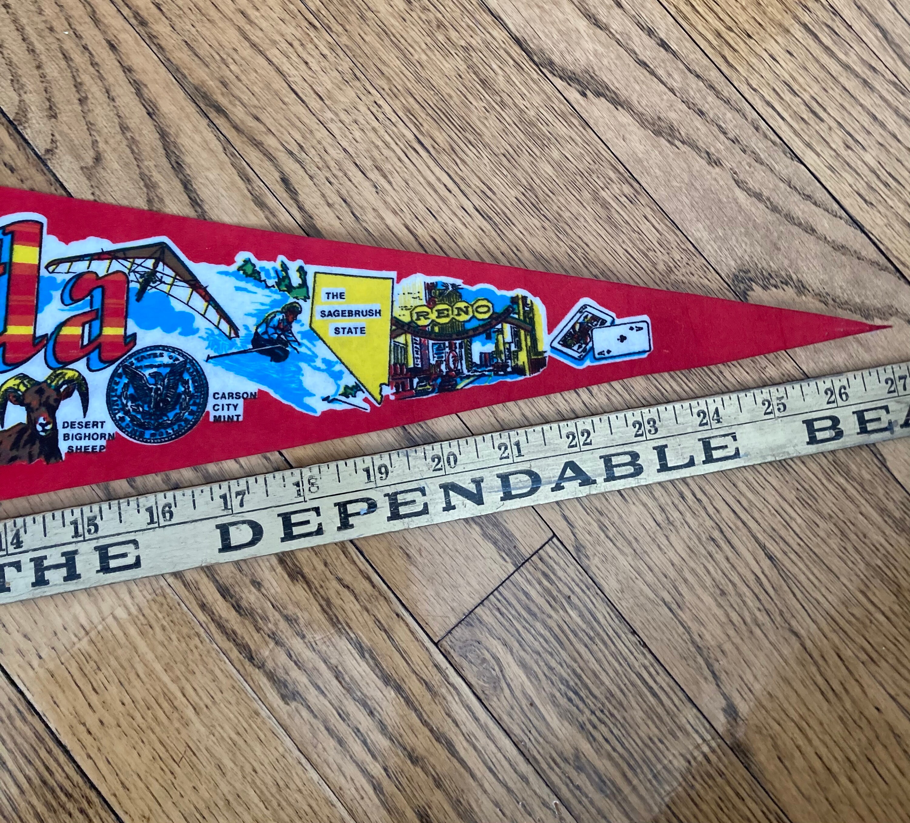 Vintage Nevada Pennant - Etsy