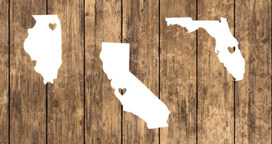 Custom State Decal | State Decal | Home State Decal | Custom Decal - Etsy