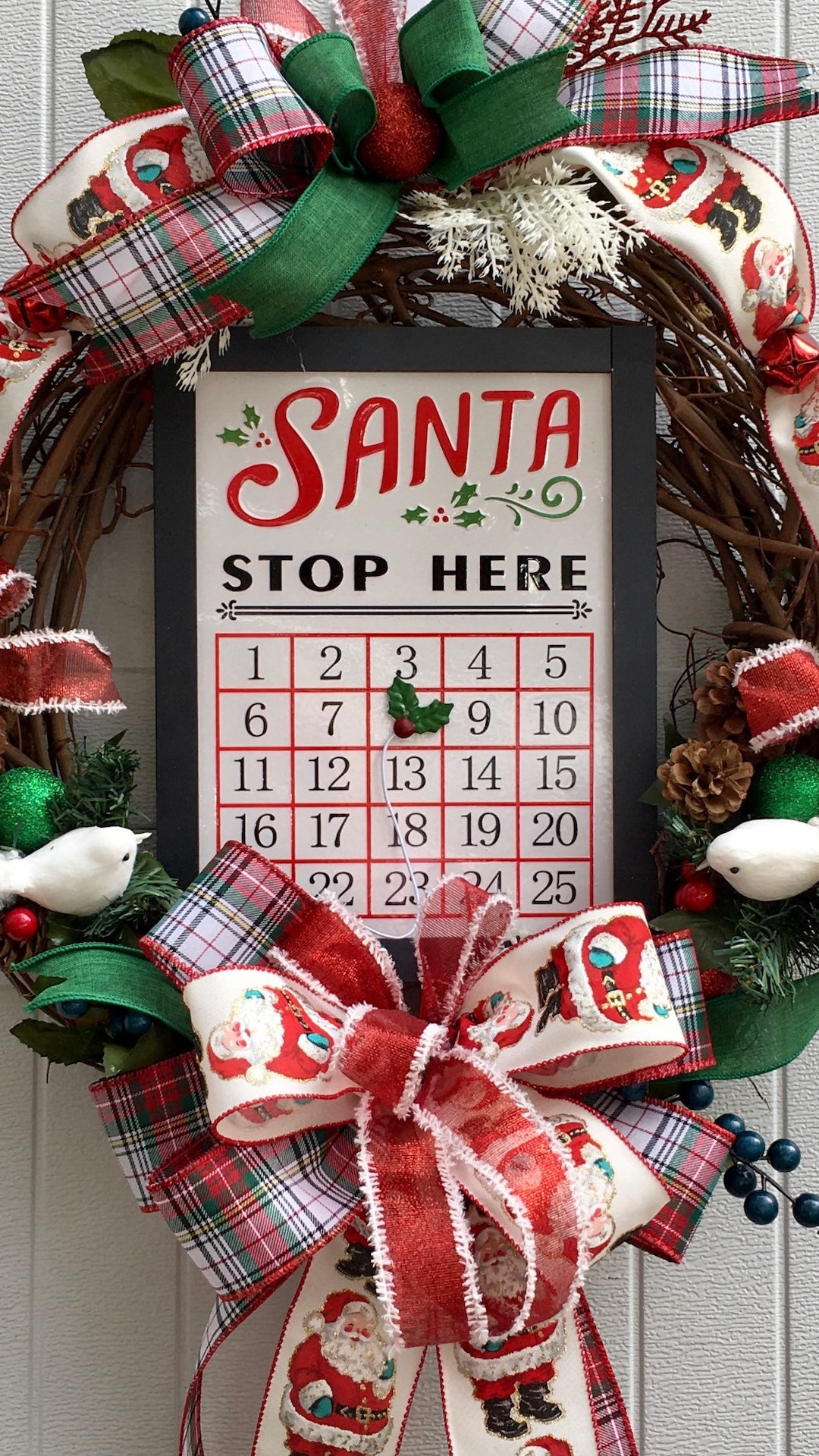 Christmas Countdown Wreath, Christmas Wreath, Interactive Christmas ...