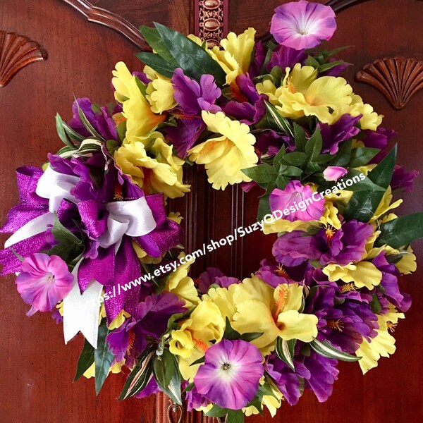 Iris Wreath - Etsy