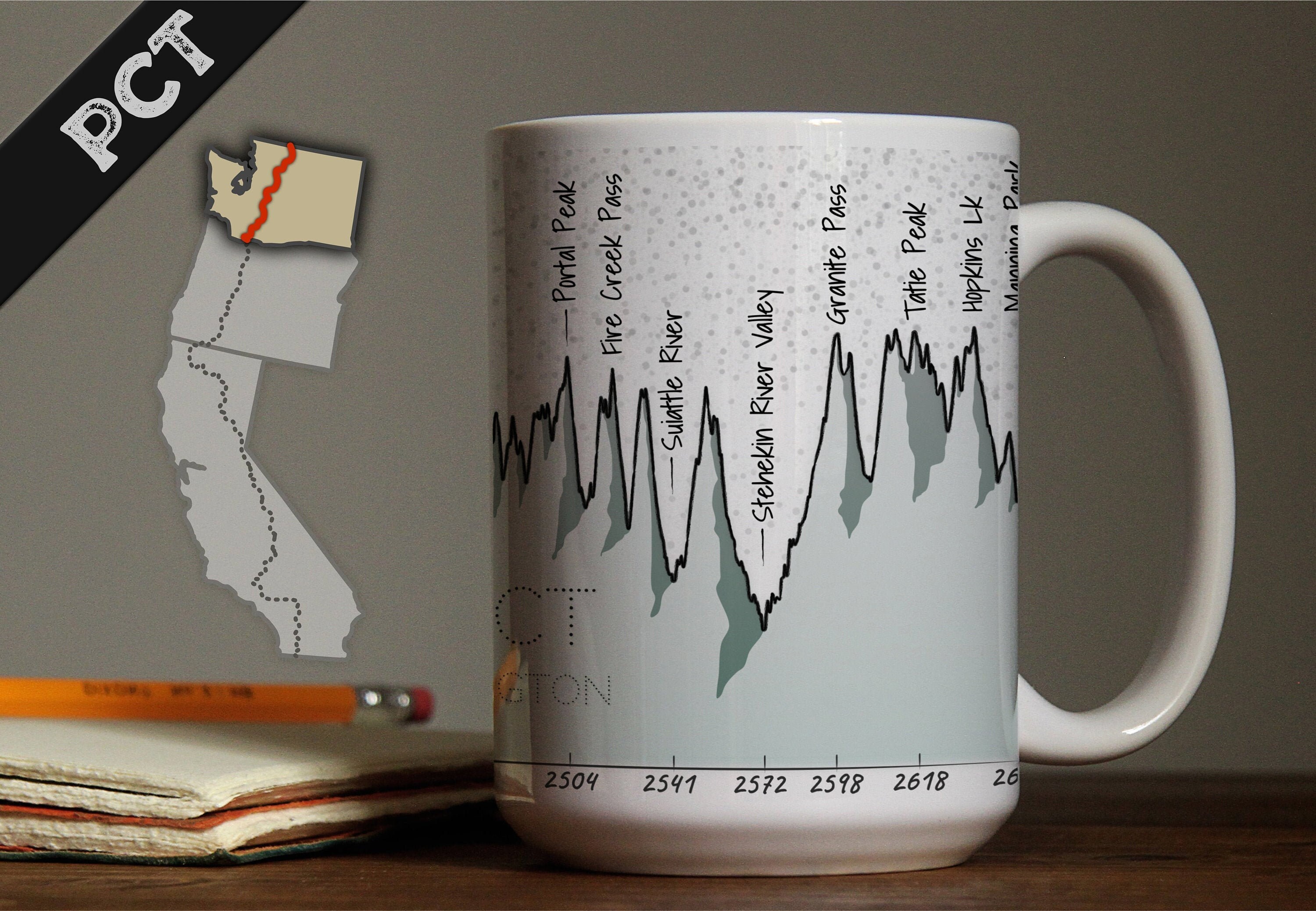 Mug: the PCT Washington. Pacific Crest Trail, Washington State, Trail ...