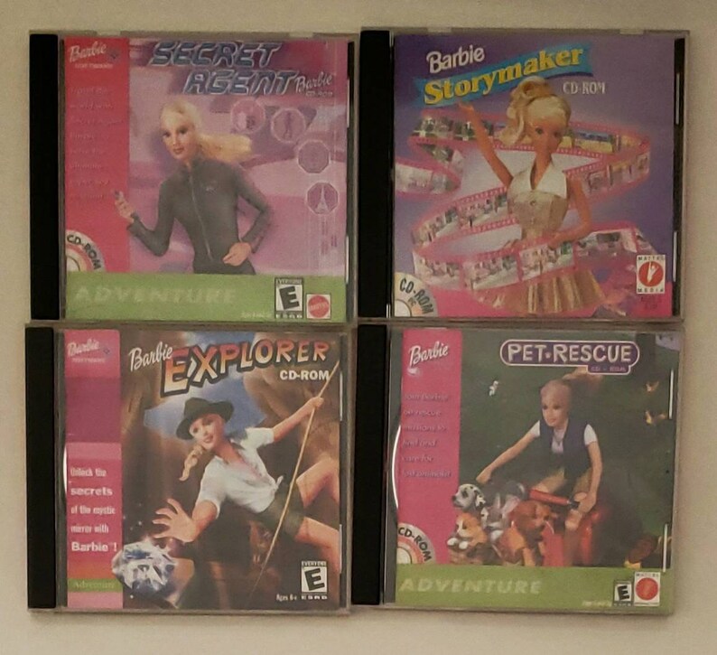 Mattel Barbie Cd-rom Software Games Please Make Selection When | Etsy