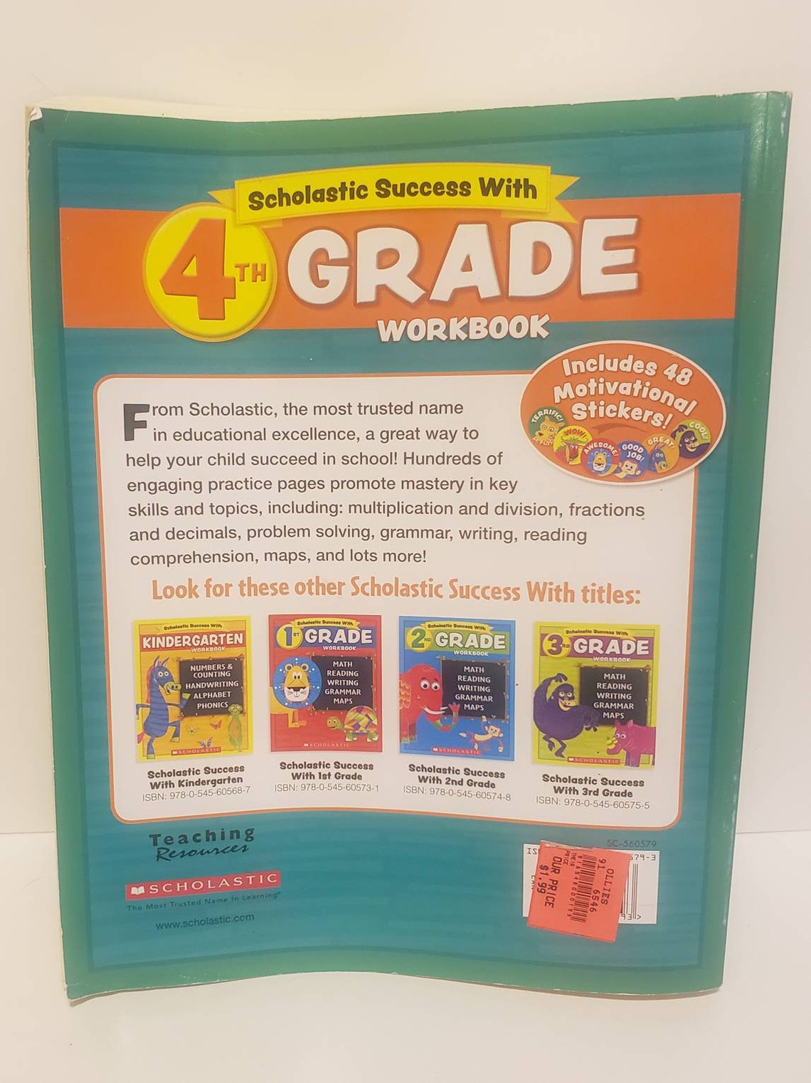 Scholastic Success With 4th Grade Workbook Math Reading Etsy scholastic-success-with-4th-grade-workbook-math-reading-etsy