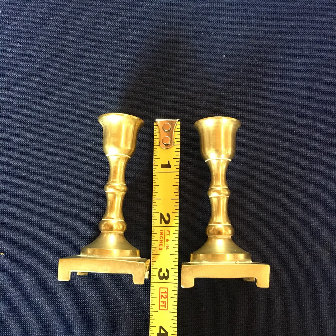Miniature Brass Candlesticks - Etsy