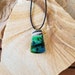 Tropical Rainforest Toucan Scenic Dichroic Pendant, Landscape Scene ...