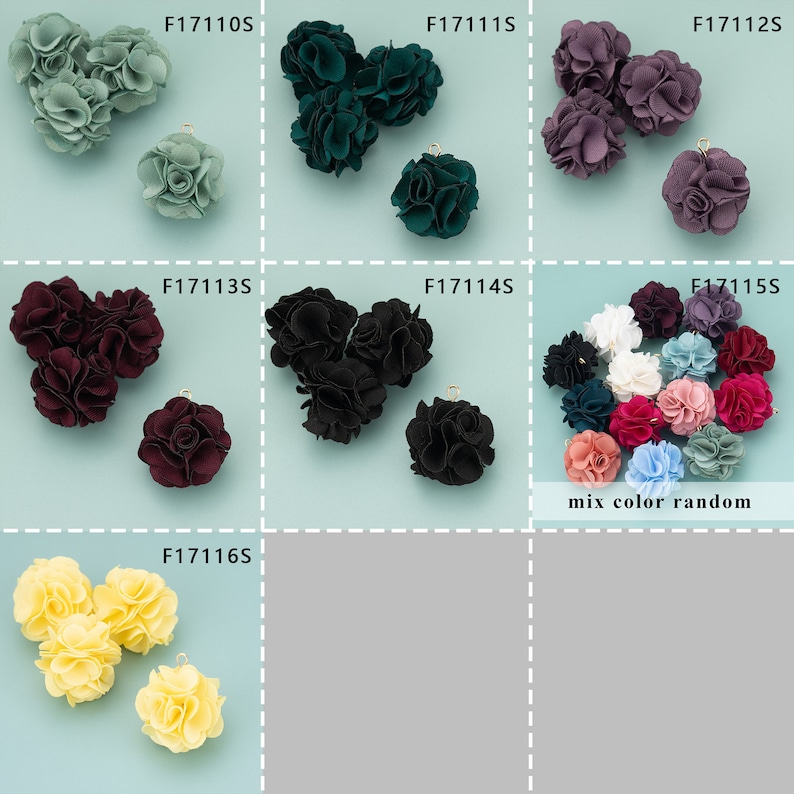 GUFEATHER F171,2cm,tassel,tassel Flower Ball,pendants for Earrings ...