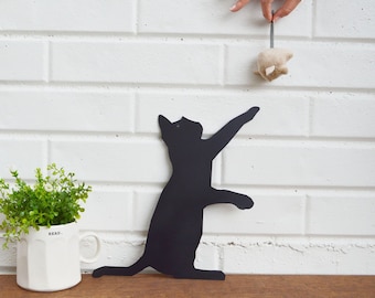 Metal Wall Art Cat | Etsy