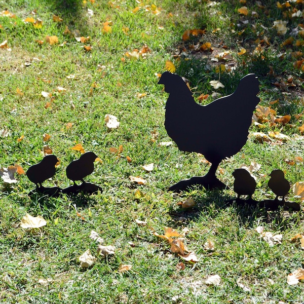 Outdoor Chicken Metal Wall Art - Etsy