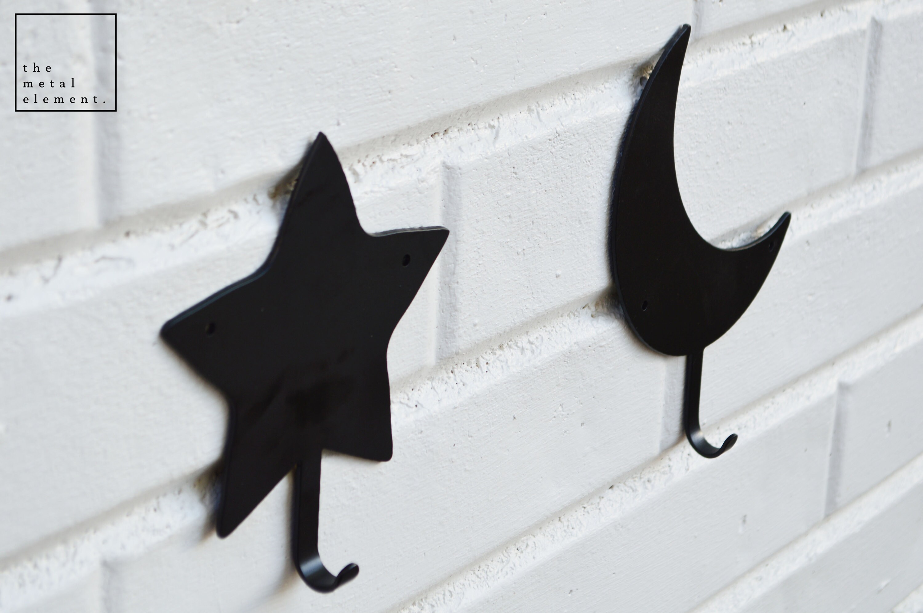 Moon & Star Hooks for Wall Moon Decor for Nursery Moon Art - Etsy
