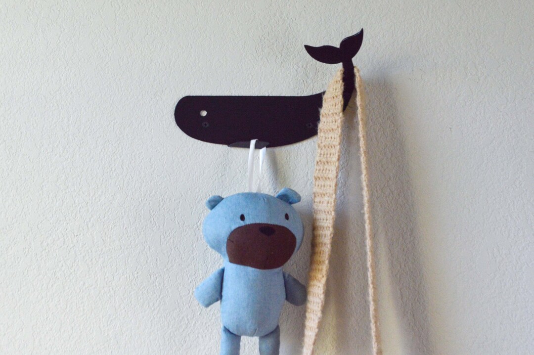 Whale Metal Hook for Wall, Whale Home Decor, Whale Nursery Wall Art ...