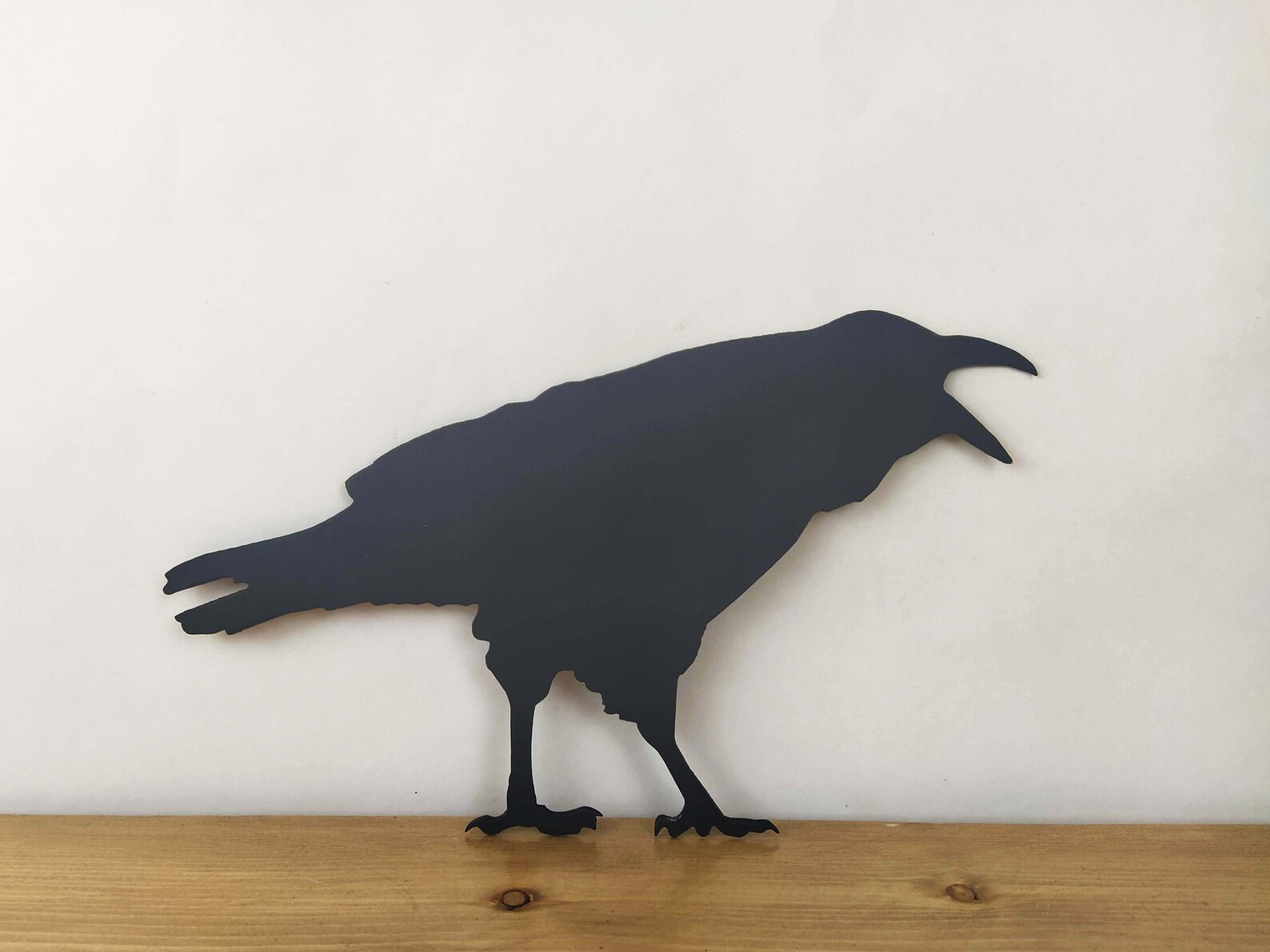 Crow Metal Wall Art Raven Metal Sign Raven Miniature Crow - Etsy