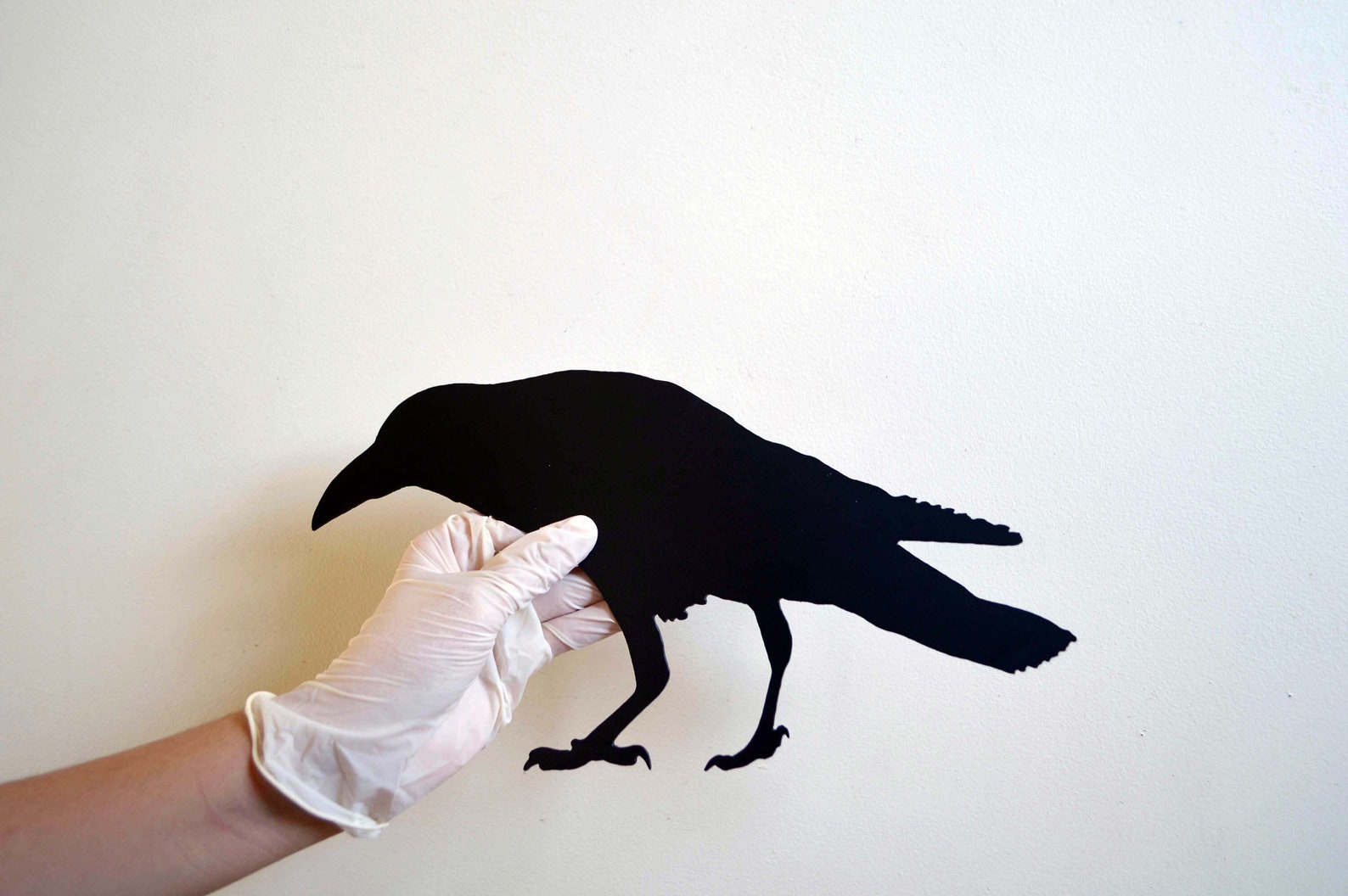 Crow Metal Wall Art Raven Metal Sign Raven Miniature Crow - Etsy