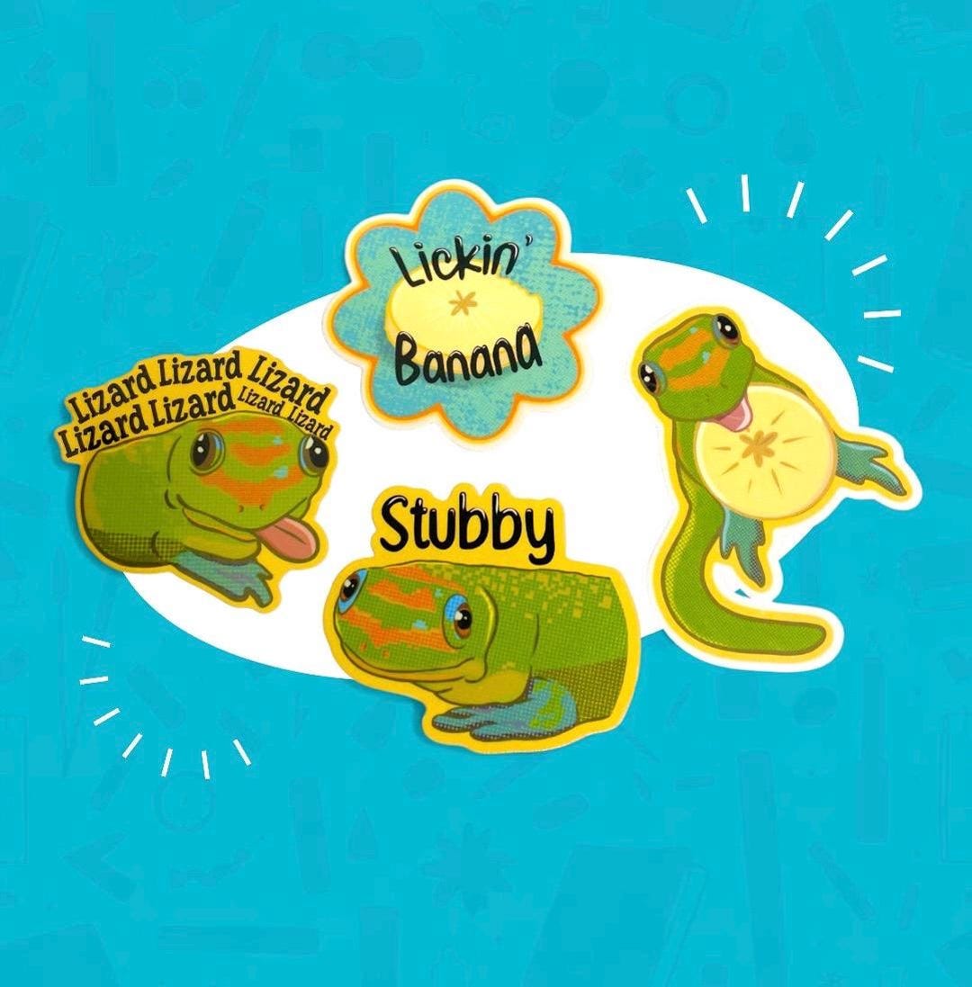 Stubby Banana Boi Vinyl Stickers - Etsy