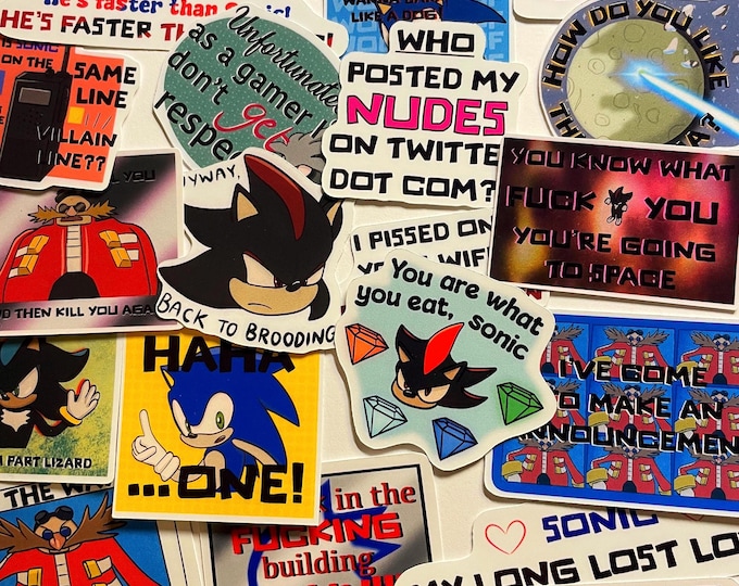 Sonic but He's 'strayan (オーストラリアのソニック) Sticker Sheet - Etsy Canada