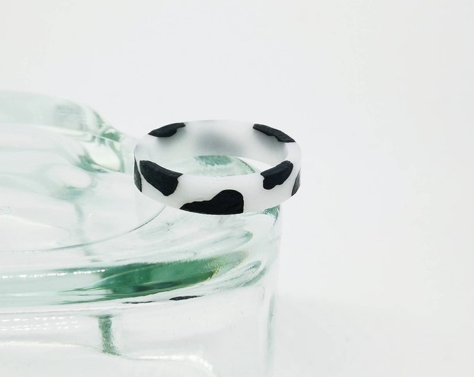 Cow Print Ring - Etsy