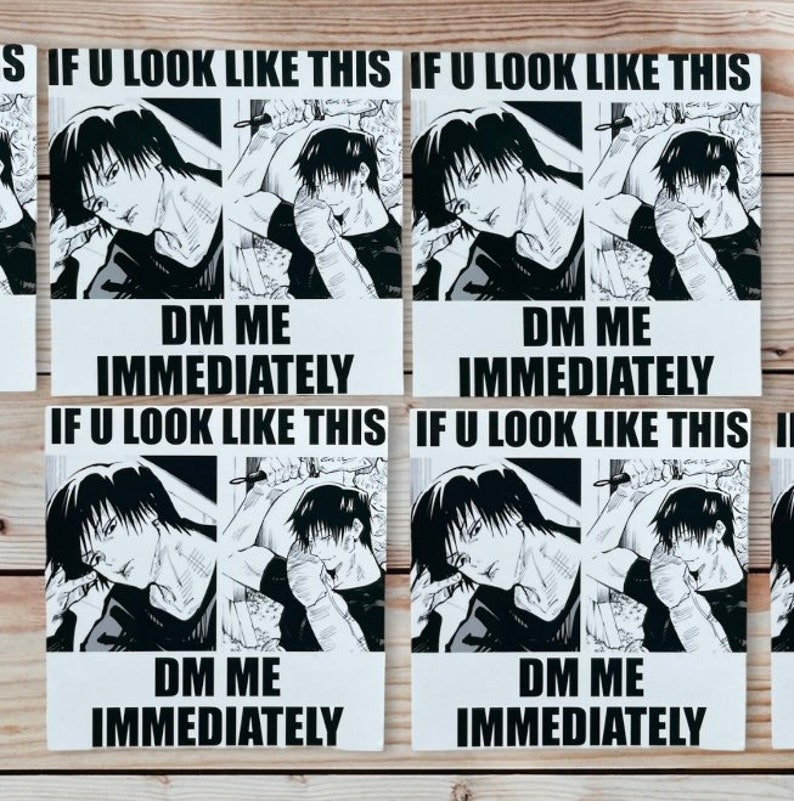 Toji Meme Sticker | Etsy