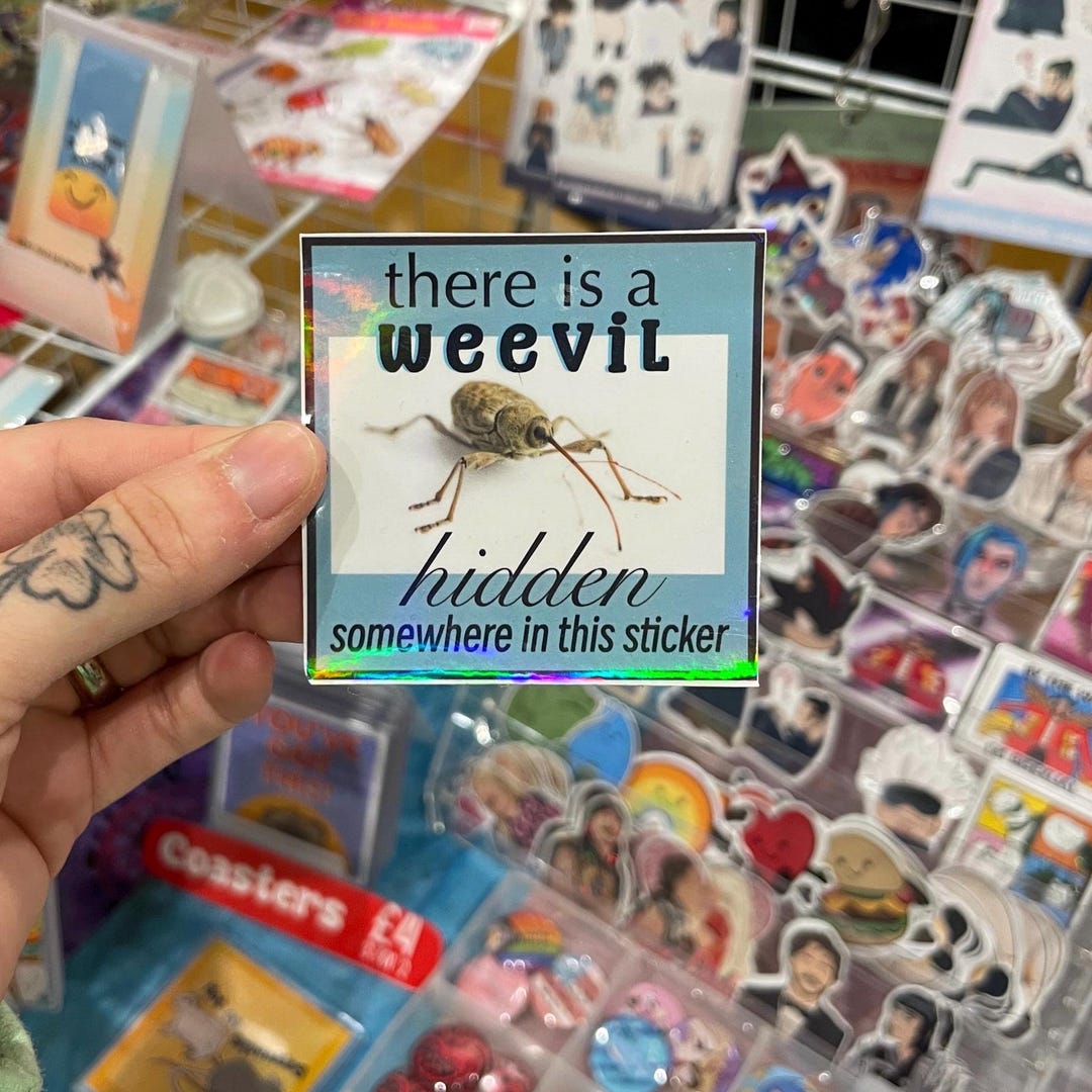Hidden Weevil Vinyl Sticker - Etsy