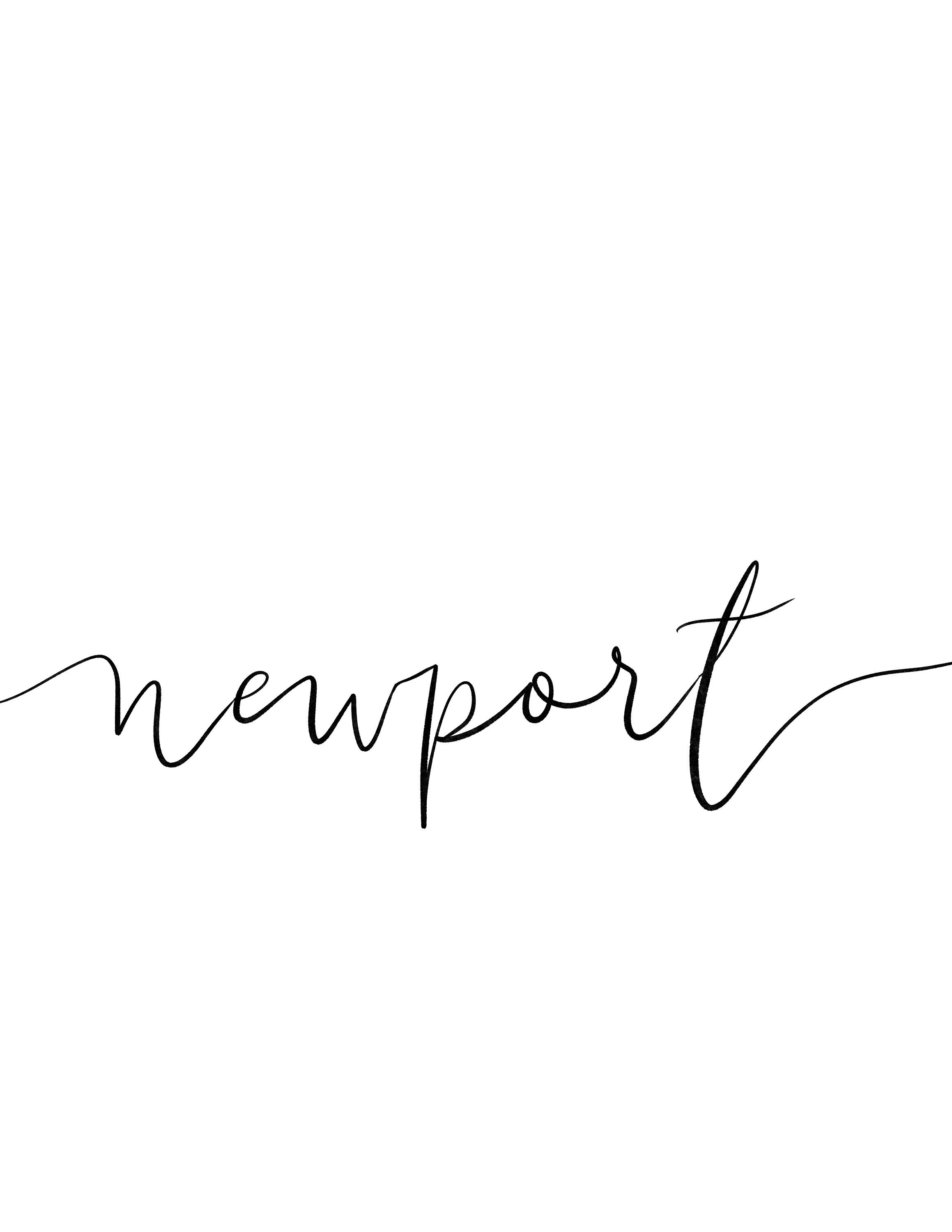 Newport | DIGITAL DOWNLOAD Print, Quotes Print, Poster Print, Wall Art ...