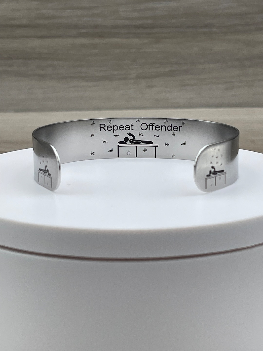Jail / FB Jail Cuff Bracelet Personalized Gift, Hidden Message - Etsy