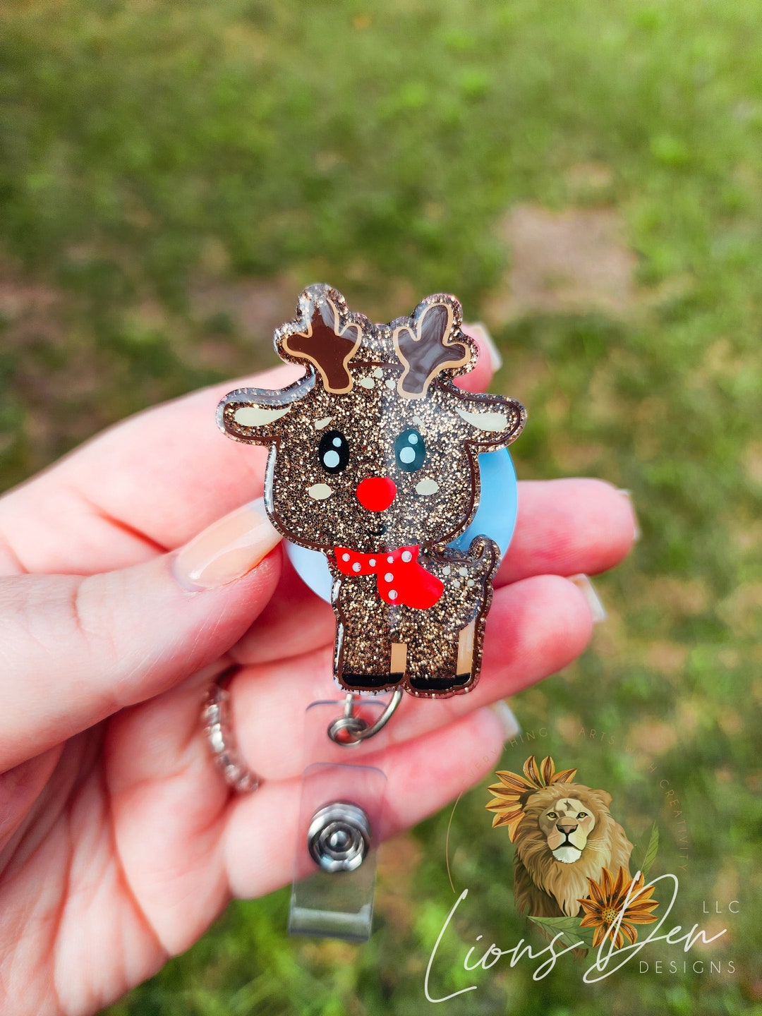 Rudolph Interchangeable Badge Reel - Etsy
