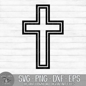 Cross - Instant Digital Download - Svg, Png, Dxf, and Eps Files ...