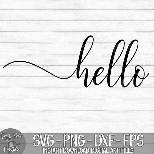 Hello Svg - Etsy Canada