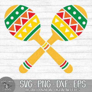 Maracas Instant Digital Download Svg, Png, Dxf, and Eps Files Included ...