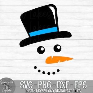 Snowman - Instant Digital Download - Svg, Png, Dxf, and Eps Files ...