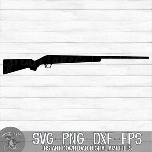 Hunting Rifle Instant Digital Download Svg, Png, Dxf, and Eps Files ...