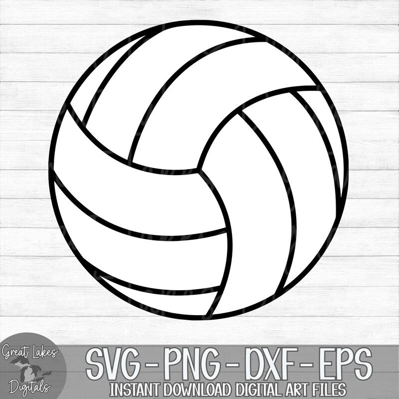Volleyball Svg File - Etsy