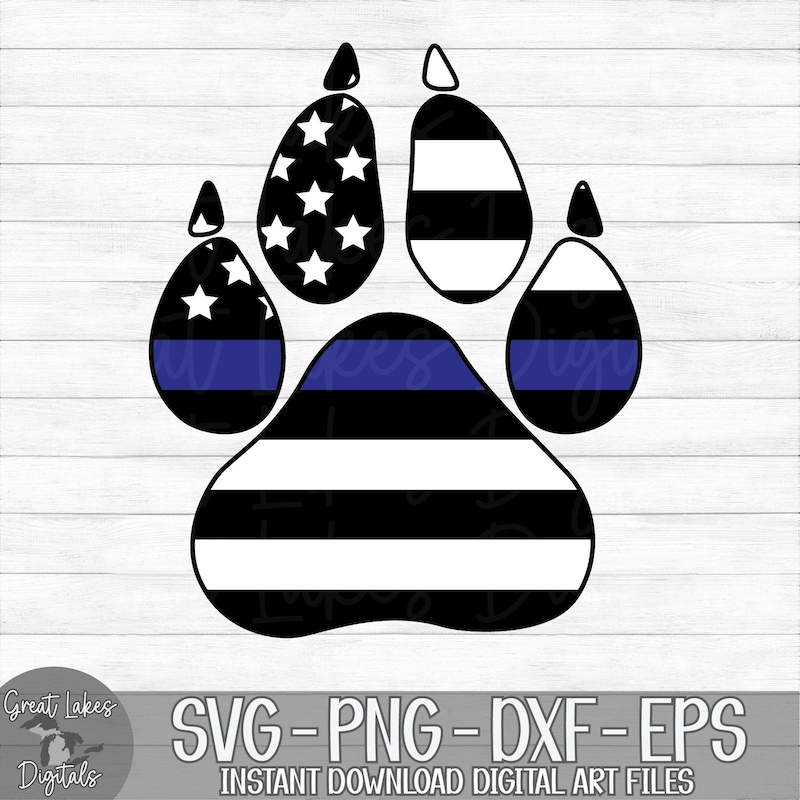 Thin Blue Line K9 - Etsy