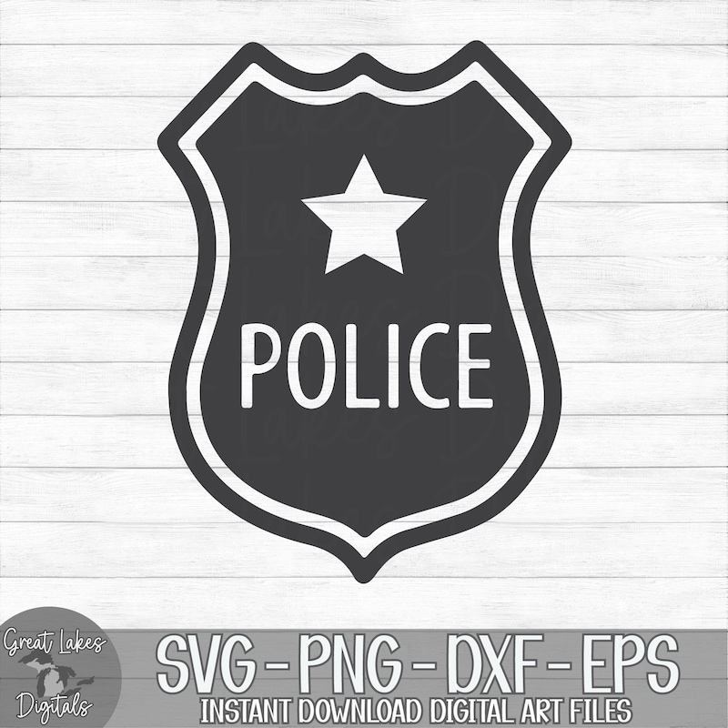 Detective Badge Dxf - Etsy