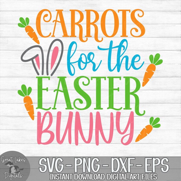 Carrots for the Easter Bunny Svg - Etsy