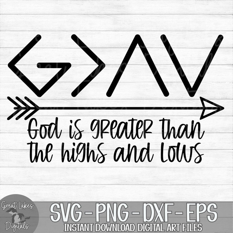 God is Greater Svg - Etsy