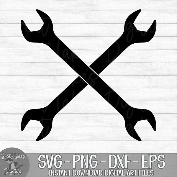 Crossed Wrenches Svg - Etsy