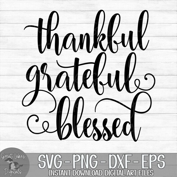 Thankful Svg - Etsy